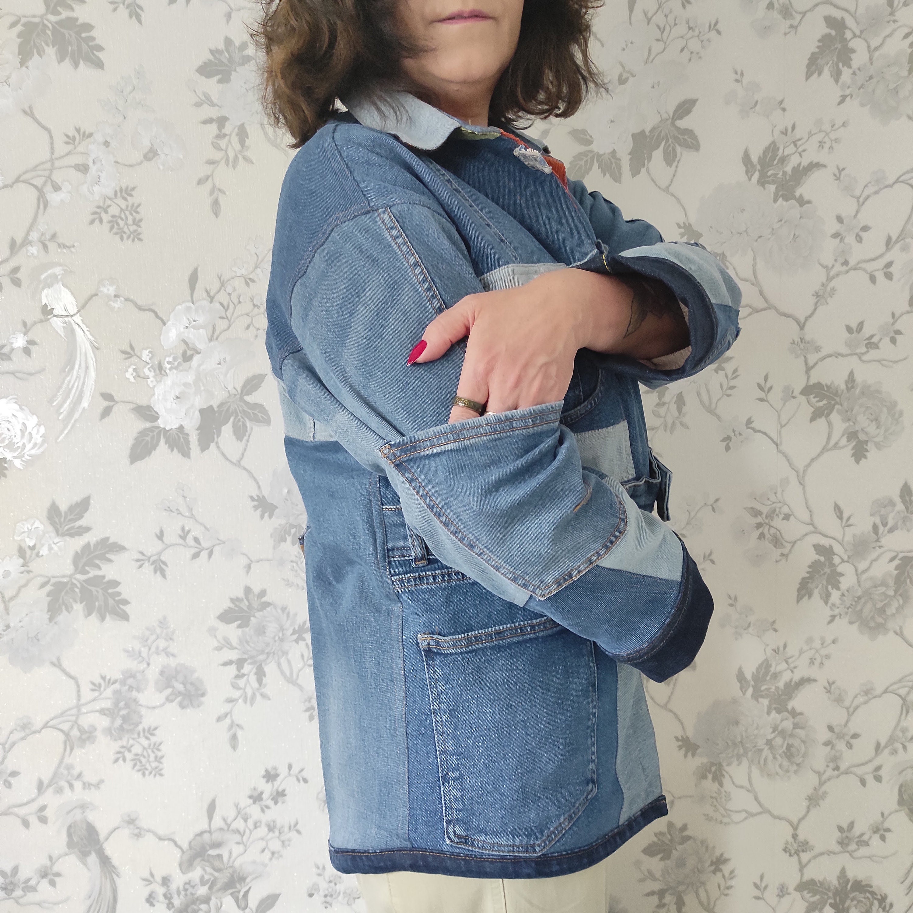 Blue Denim Reversible Jacket for Women. Gift for Jeans Lovers. - Etsy