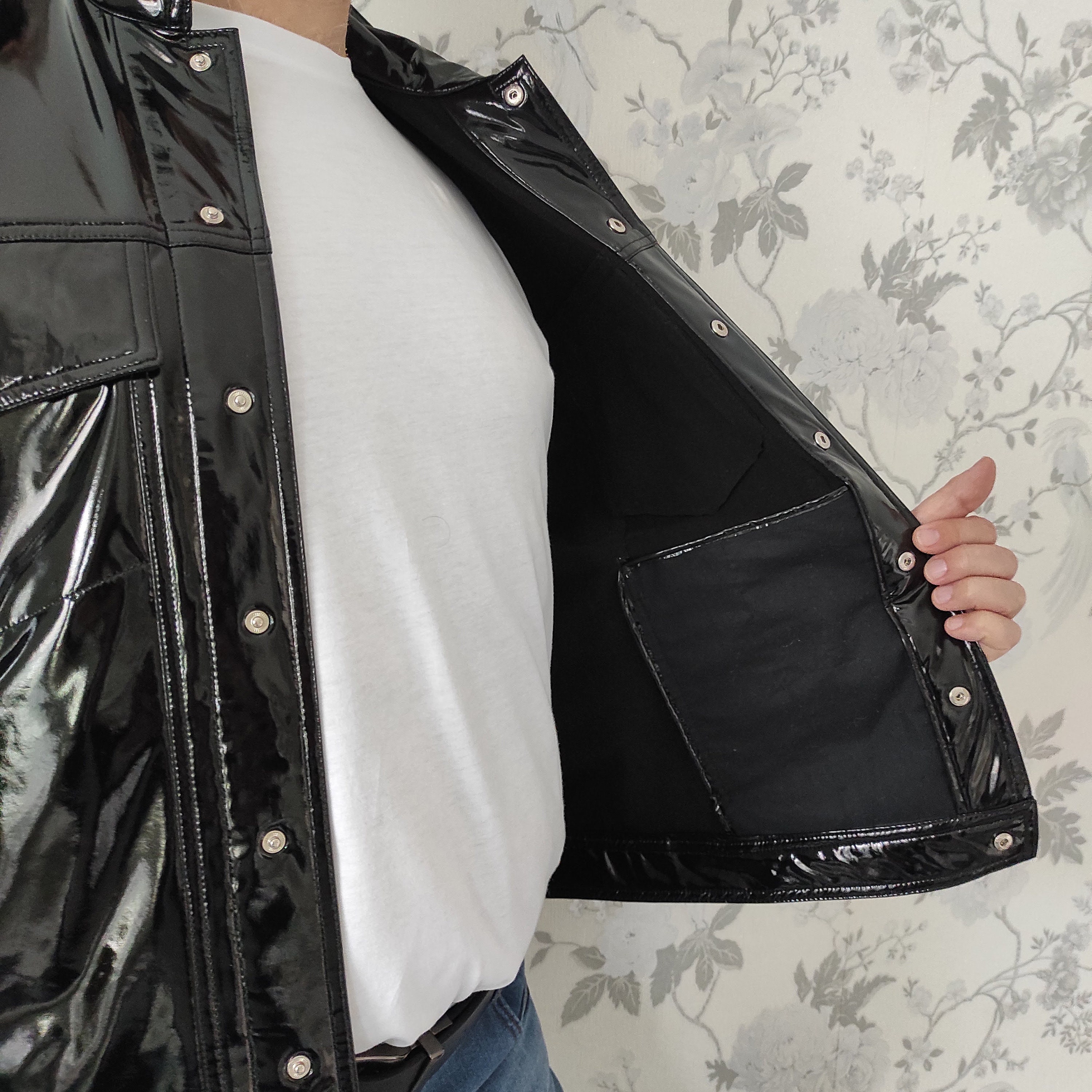 Vinyl Rain Jacket. High Gloss PVC Futuristic Clothing. - Etsy