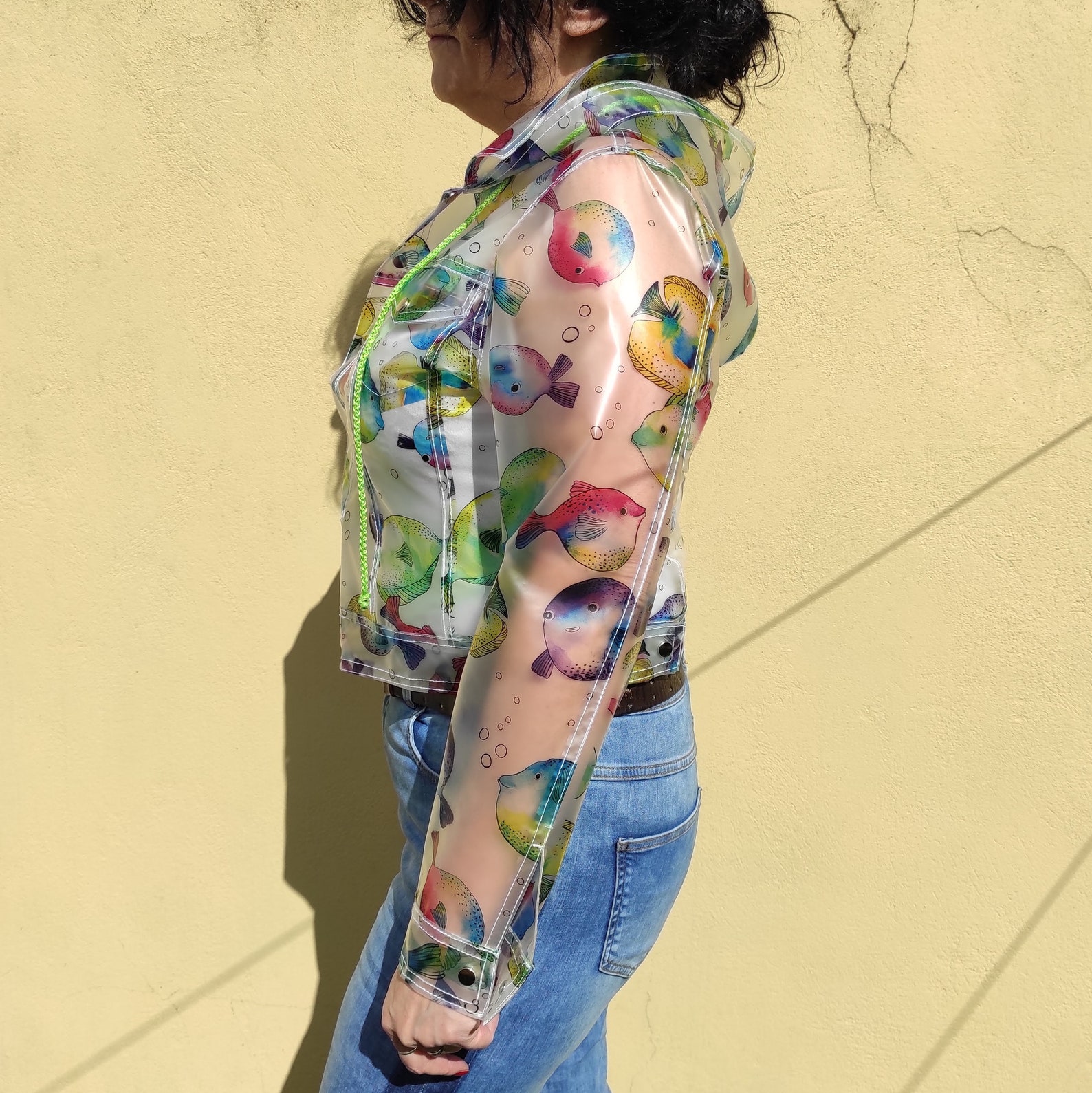 Vinyl Jacket. PVC Semi-transparent Anorak. - Etsy