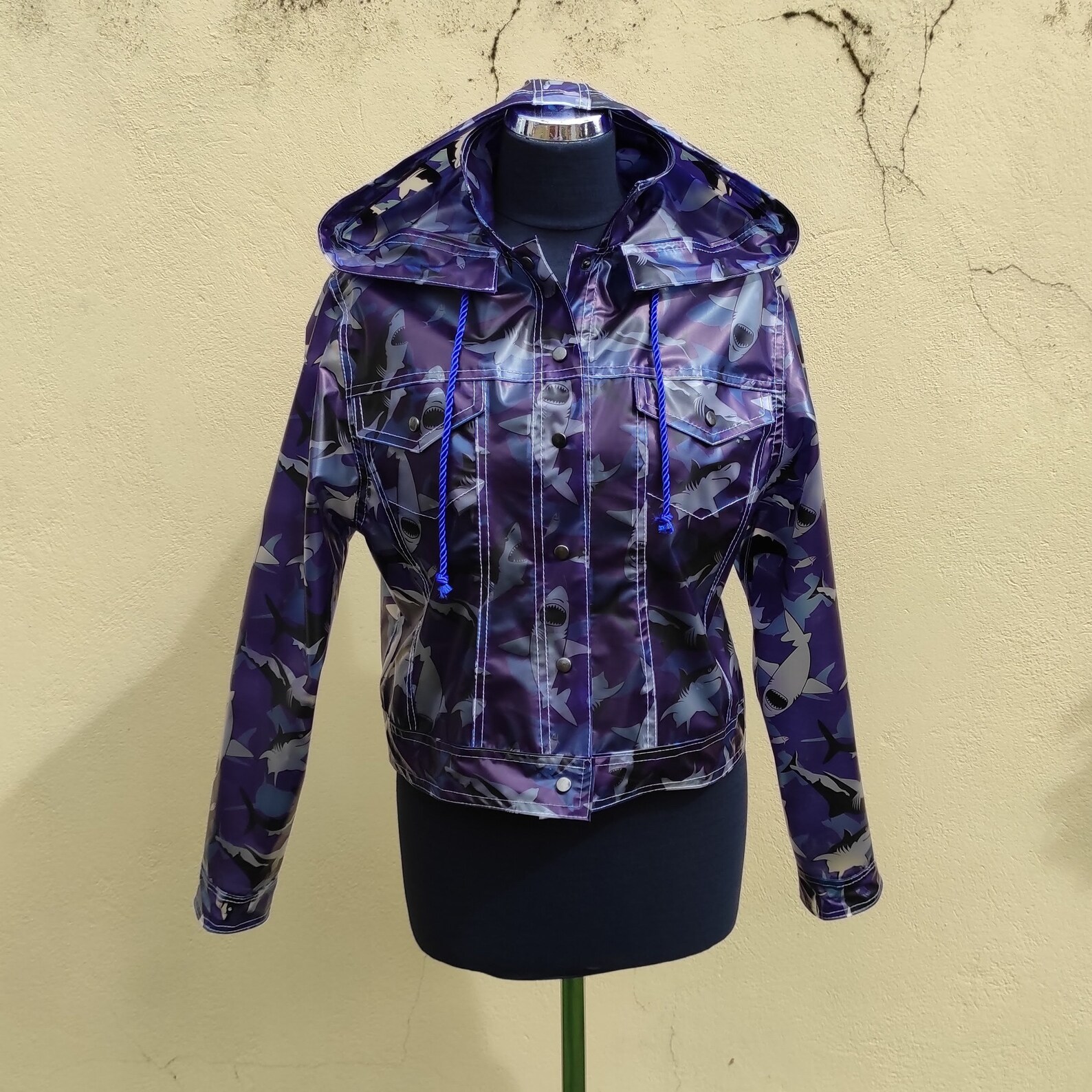 Vinyl Jacket. PVC Semi-transparent Anorak. - Etsy