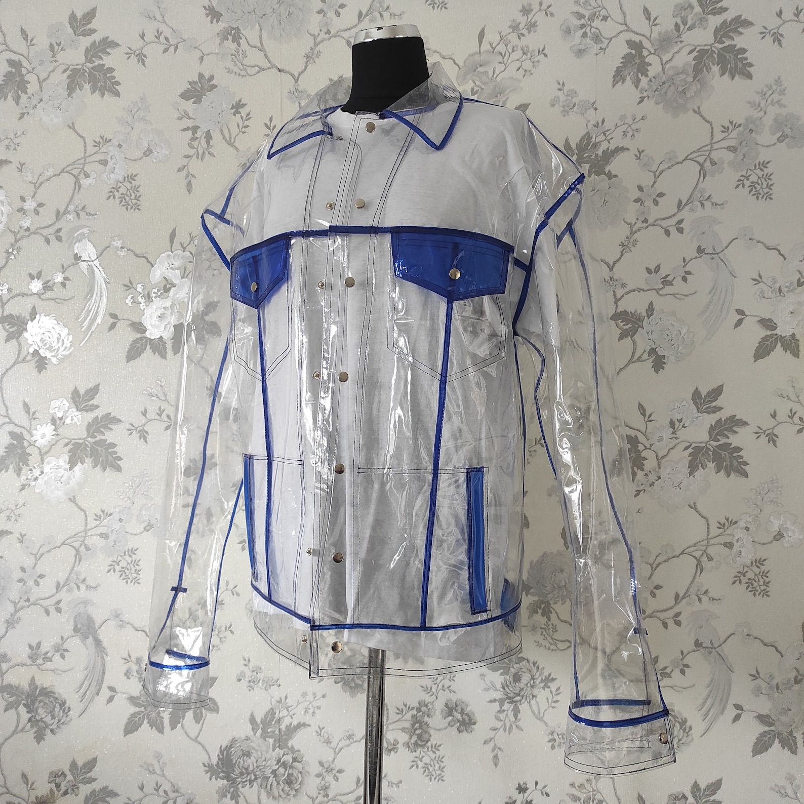 Vinyl Rain Jacket. Clear PVC Jacket Men. - Etsy