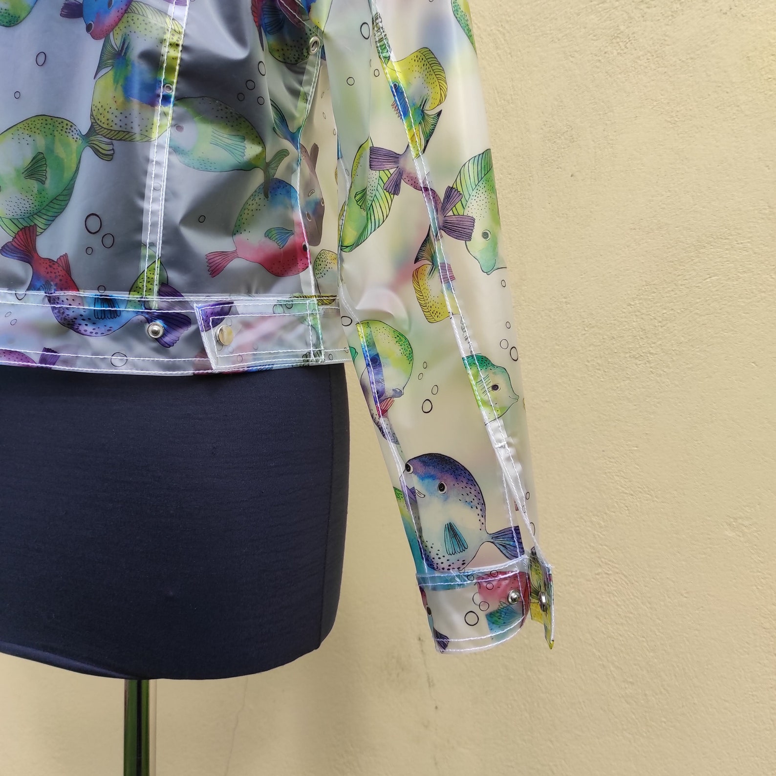 Vinyl Jacket. PVC Semi-transparent Anorak. - Etsy