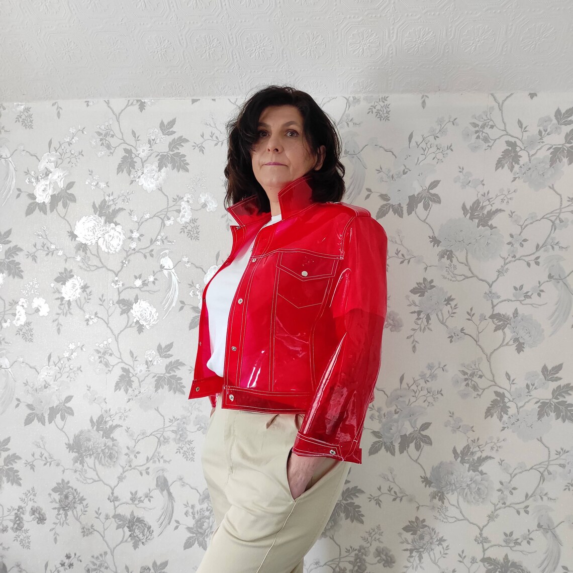 Vinyl Jacket. PVC Transparent Clubbing Outfit. - Etsy