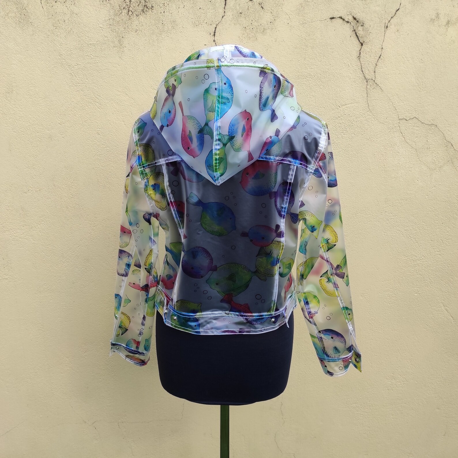 Vinyl Jacket. PVC Semi-transparent Anorak. - Etsy