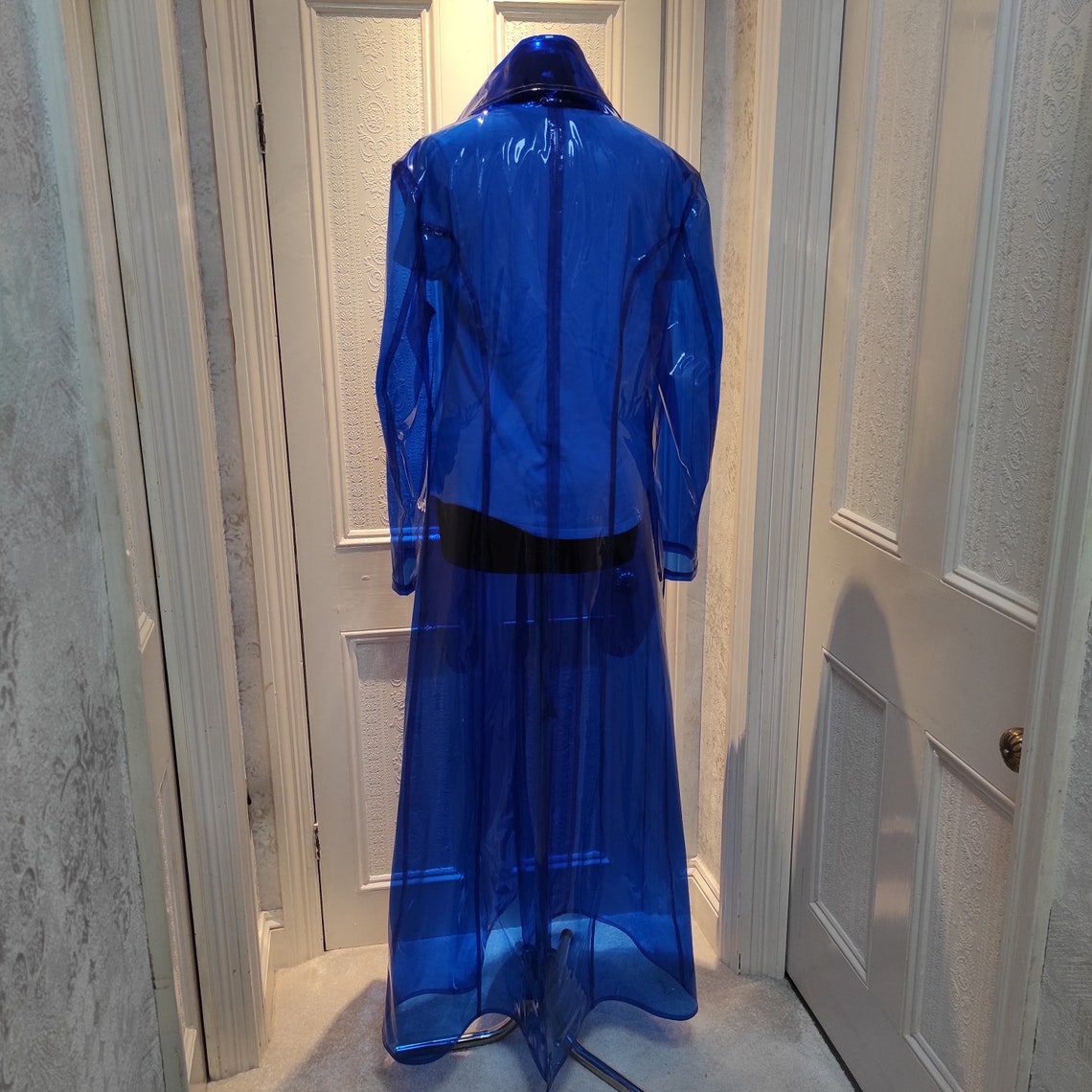 Vinyl Rain Jacket. PVC Extra Long Trench Coat for Men. - Etsy