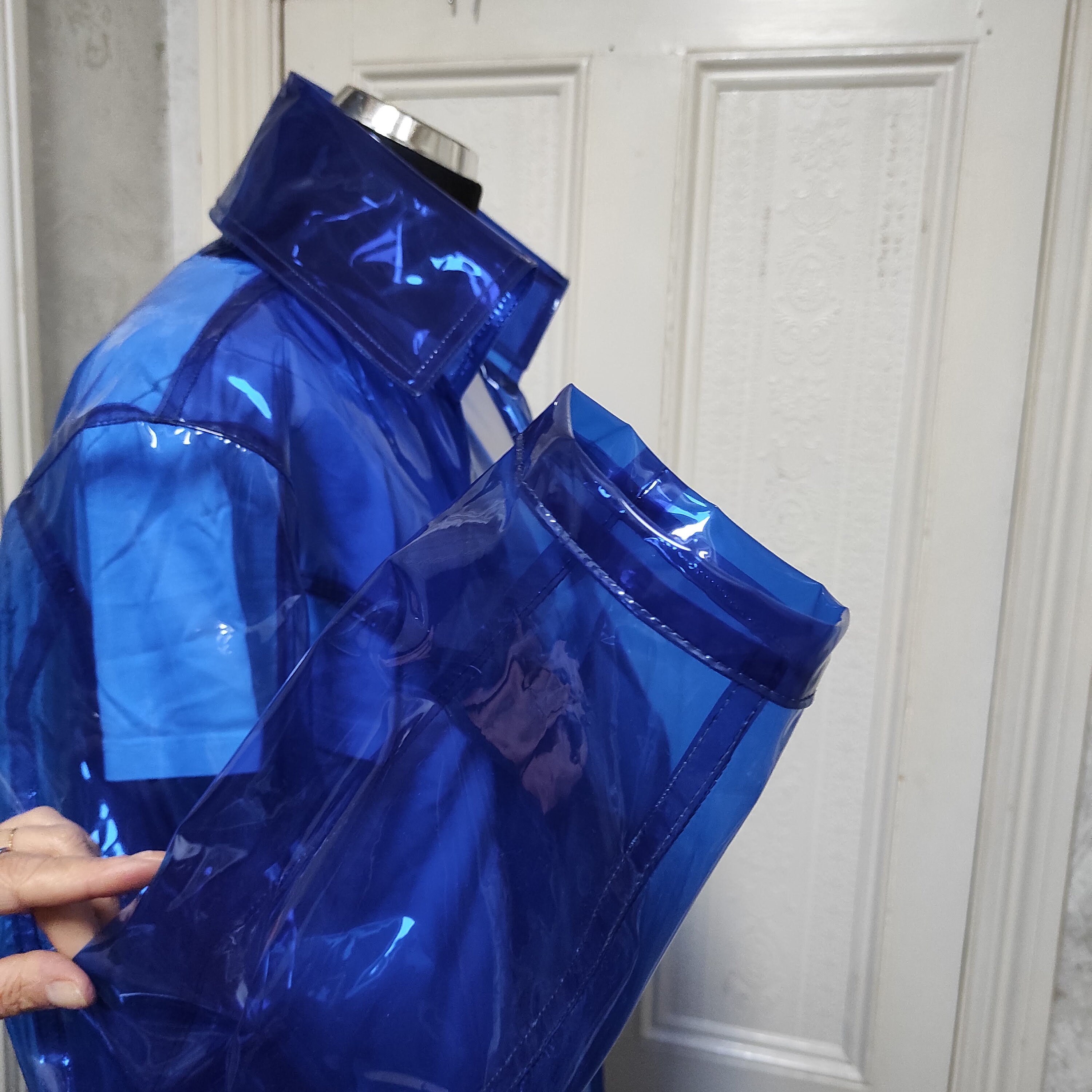 Vinyl Rain Jacket. PVC Extra Long Trench Coat for Men. - Etsy
