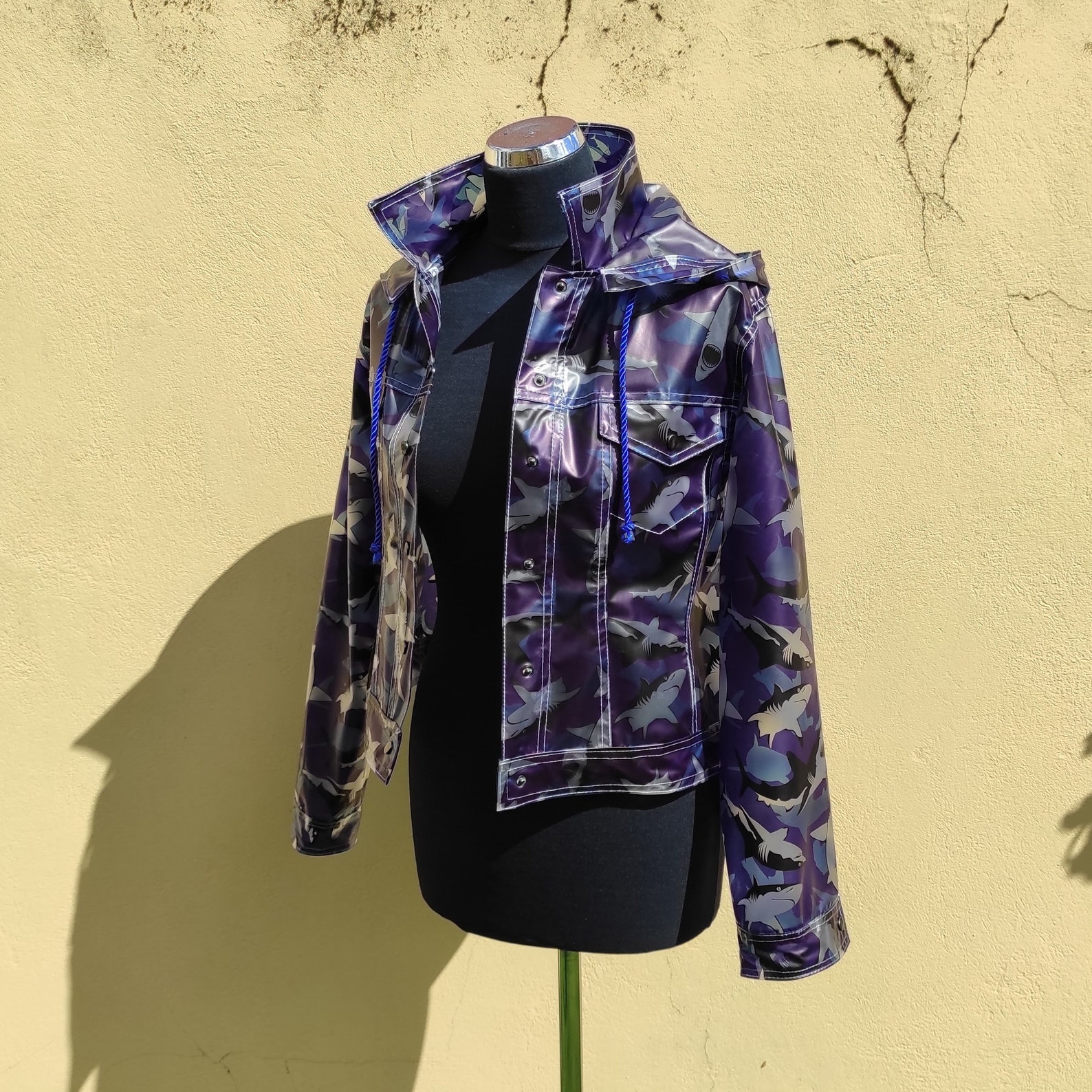 Vinyl Jacket. PVC Semi-transparent Anorak. - Etsy Canada