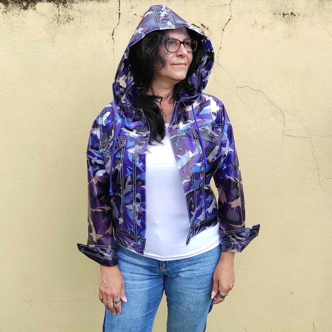 Vinyl Jacket. PVC Semi-transparent Anorak. - Etsy