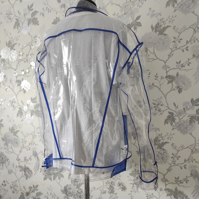 Vinyl Rain Jacket. Clear PVC Jacket Men. - Etsy