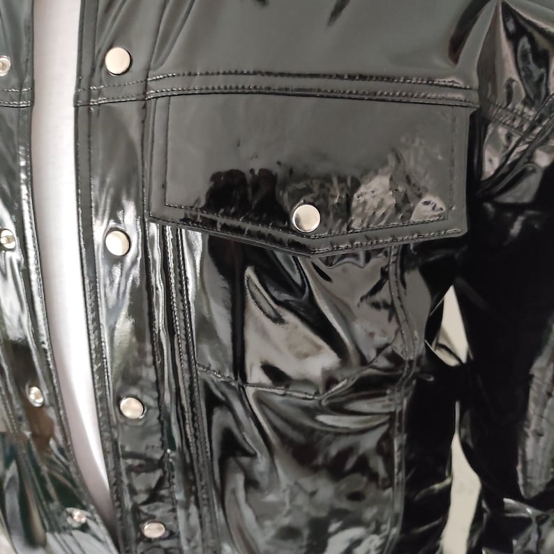 Vinyl Rain Jacket. High Gloss PVC Futuristic Clothing. - Etsy