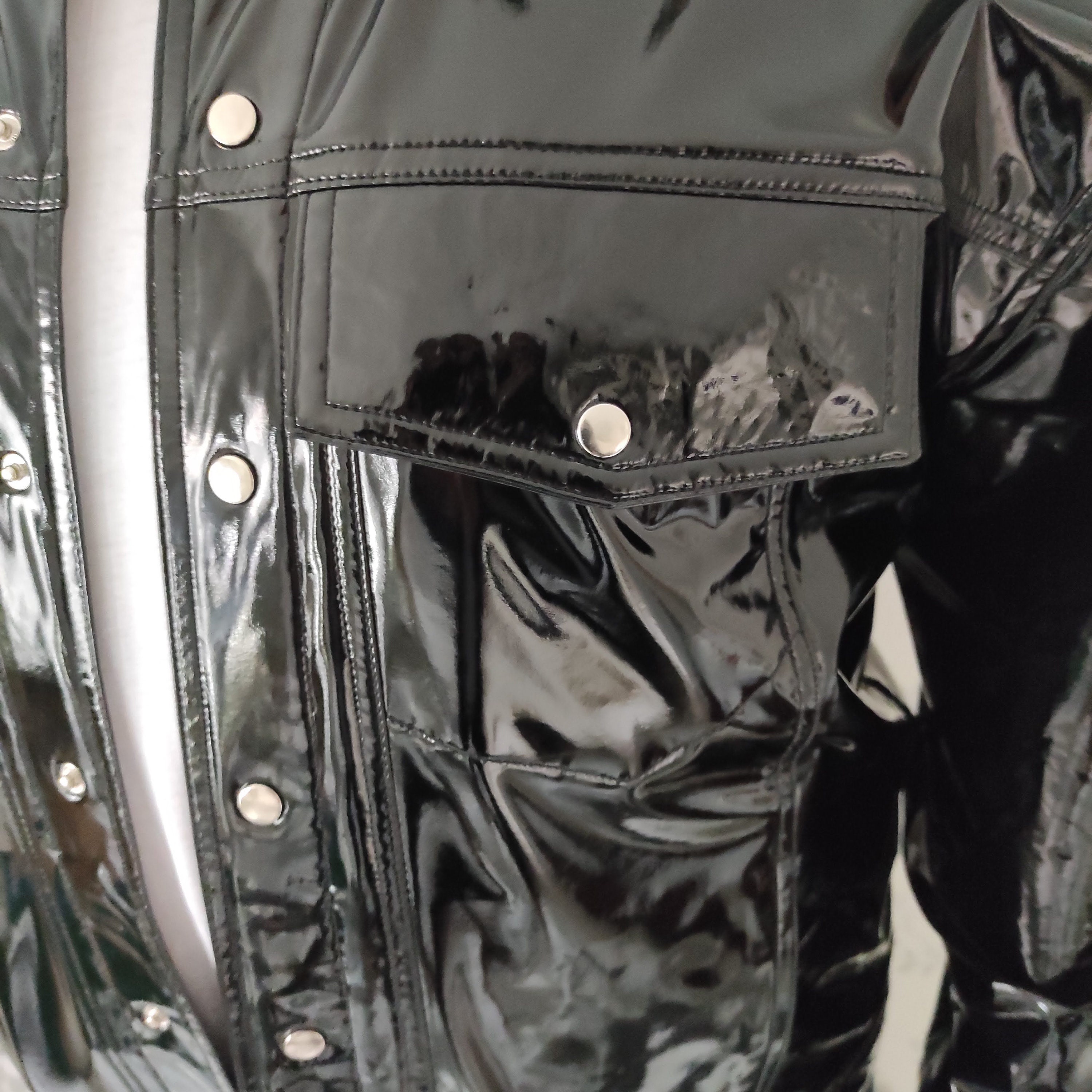 Vinyl Rain Jacket. High Gloss PVC Futuristic Clothing. - Etsy