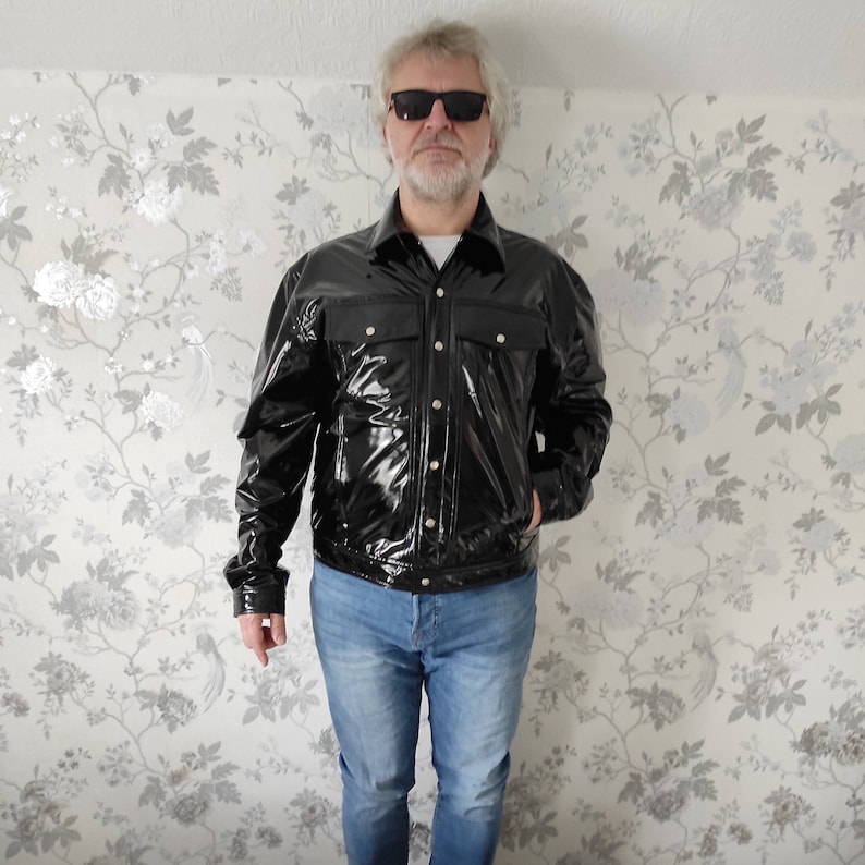 Vinyl Rain Jacket. High Gloss PVC Futuristic Clothing. - Etsy