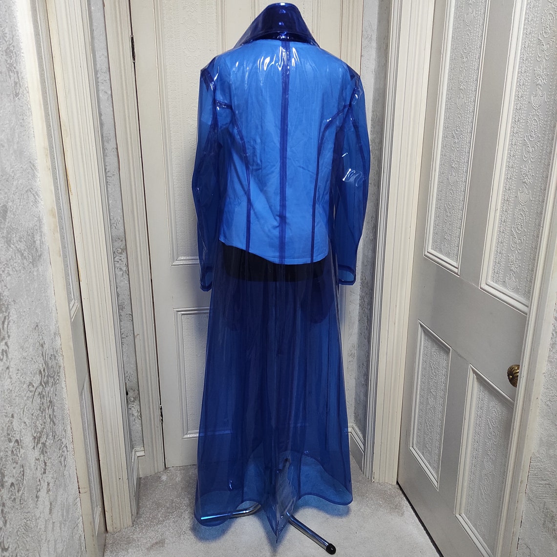 Vinyl Rain Jacket. PVC Extra Long Trench Coat for Men. - Etsy