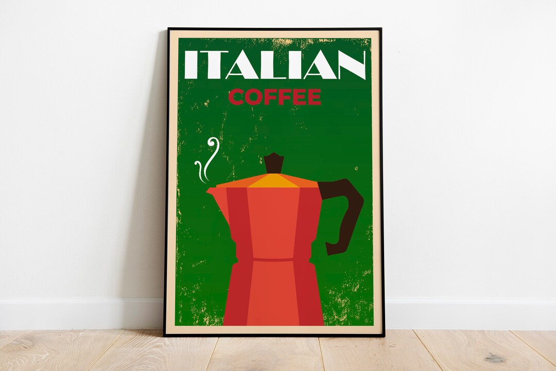 Italian Coffee Vintage Poster // DIGITAL FILE - Etsy