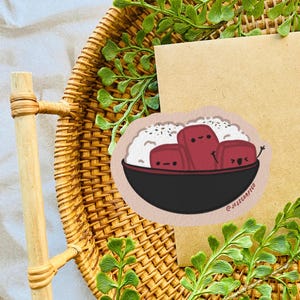 Spam Musubi Buddies Stickers Version 2 | Water Resistant, Durable - Etsy