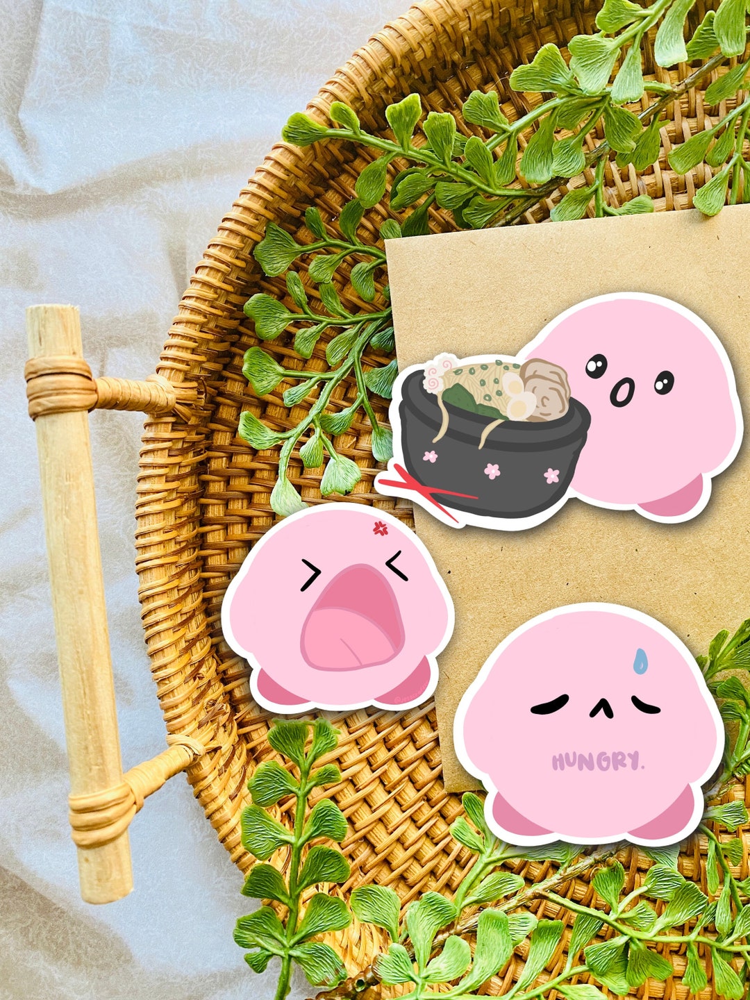 Kawaii Kirby Stickers | Water Resistant, Durable - Etsy