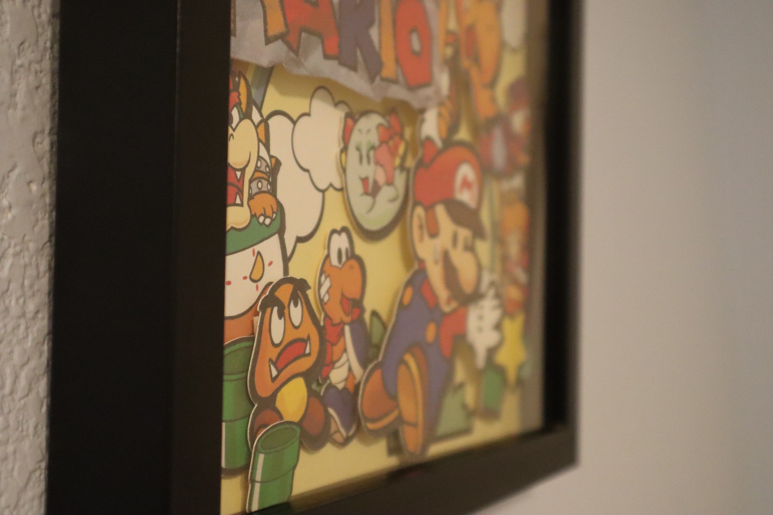 Paper Mario 64 Shadowbox - N64 - Nintendo 64 - Custom Made Art Print ...