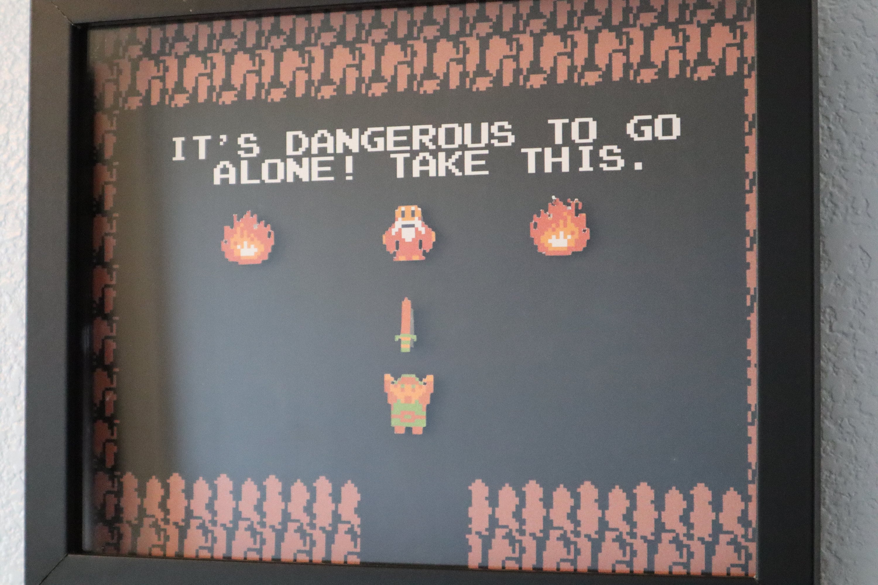 The Legend of Zelda Shadowbox NES Custom Made Perfect Gift 8 X 10 Frame ...