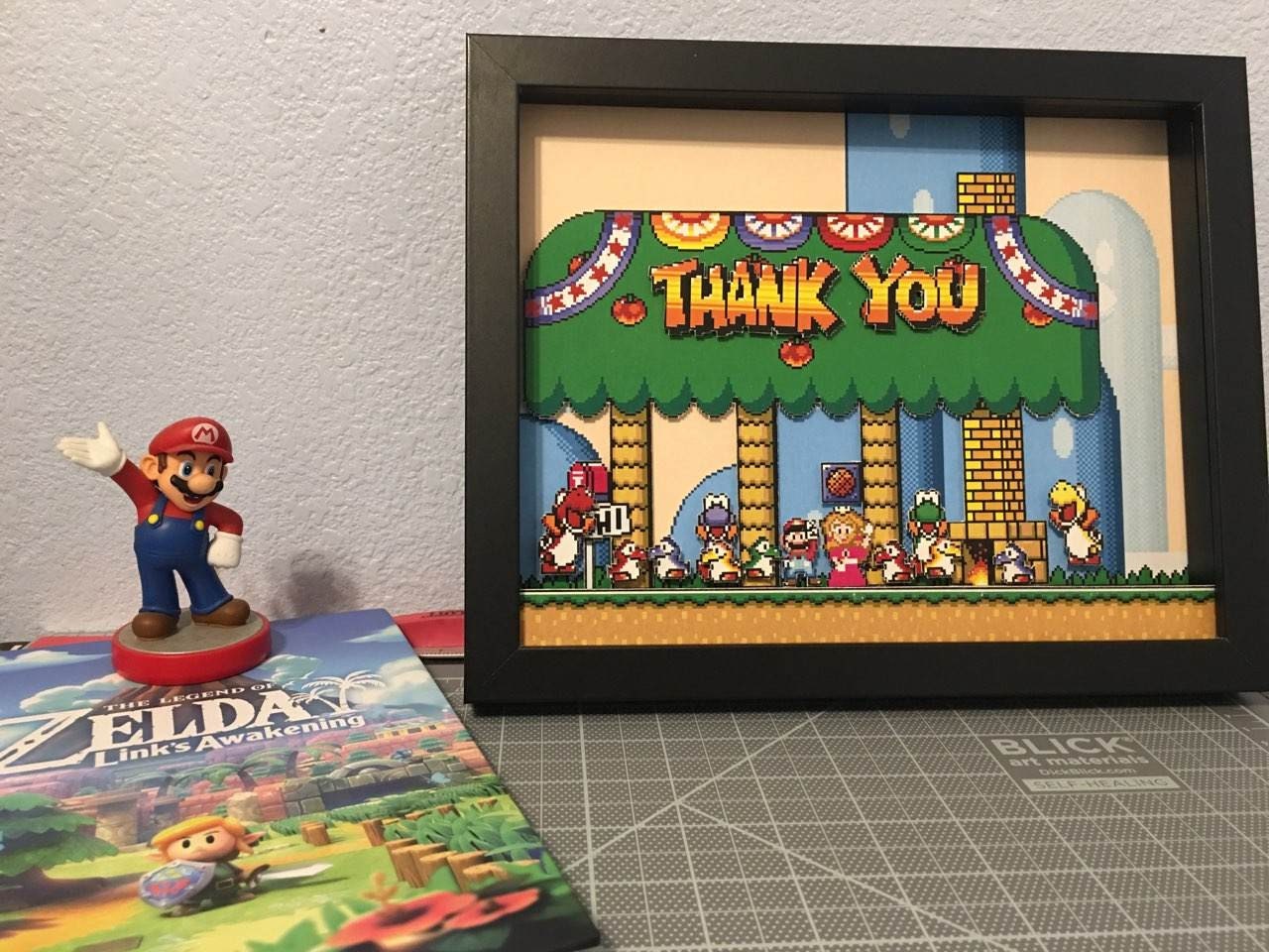 Super Mario World Shadowbox - SNES - Custom Made - Perfect Gift Idea ...
