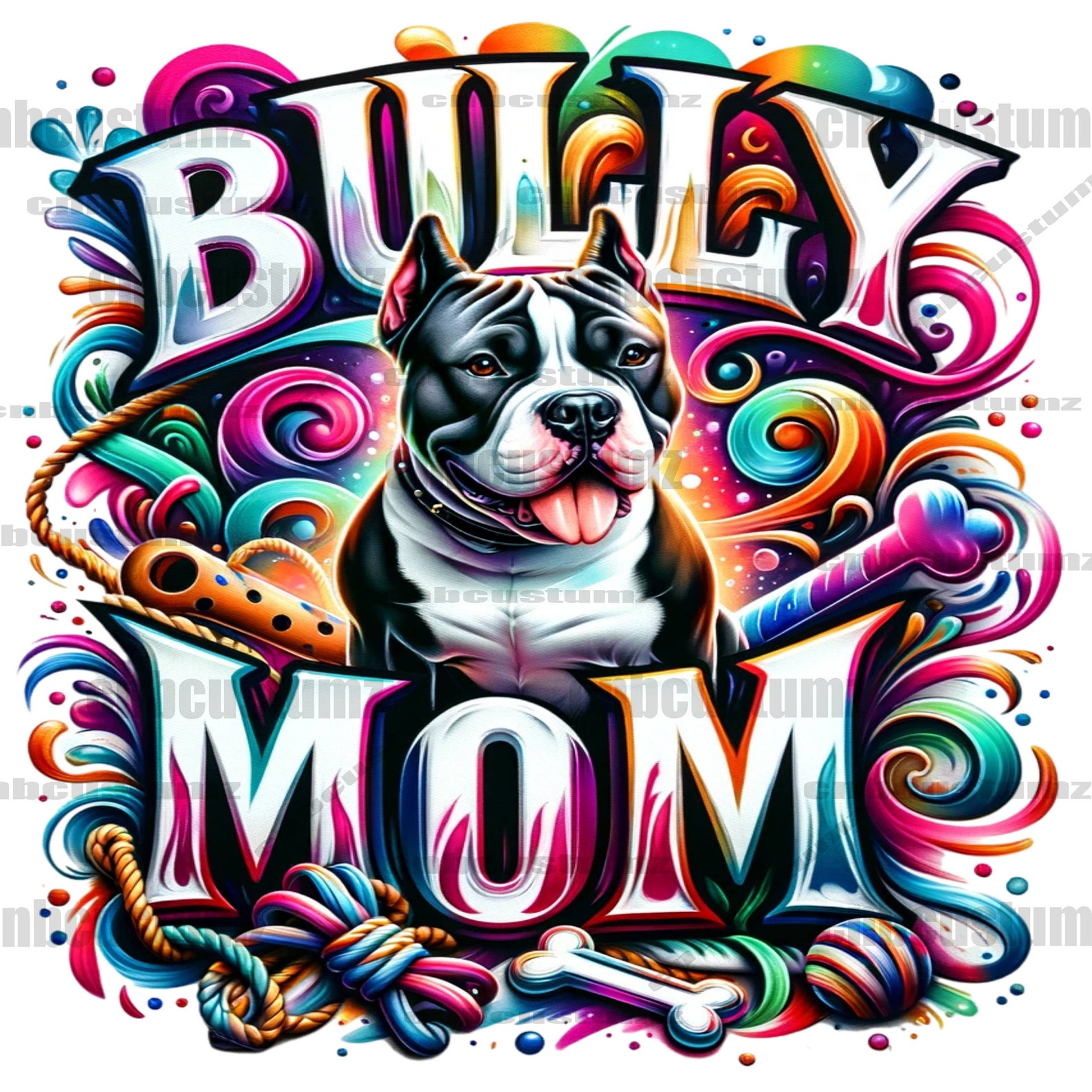 Ai Art, Ai Images, Digital Download, Ai Custom, PNG, American Bully ...