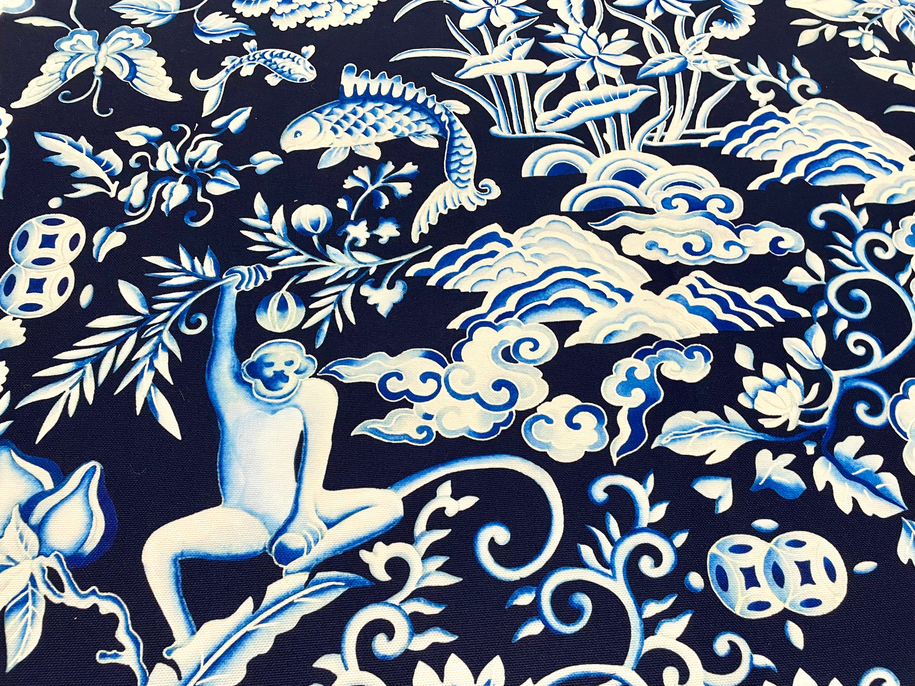 Exotic monkey fabric - Etsy.de