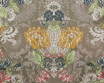 Silk Lampas Fabric - Etsy