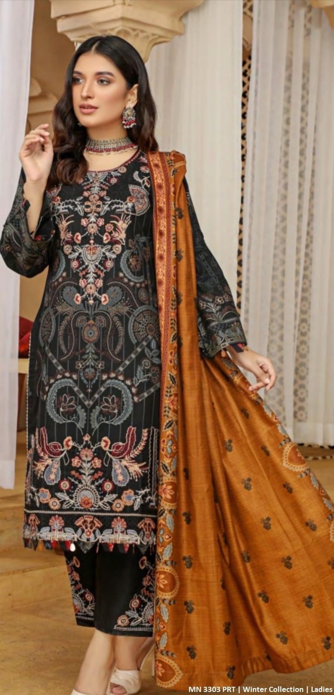 Pakistani Winter Dress, Indian Pakistani Clothes.embroidered Suits.. - Etsy