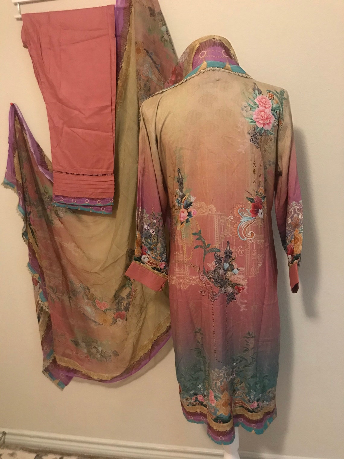 Very Beautiful printed embroidered lenin shirts trousers lenin | Etsy