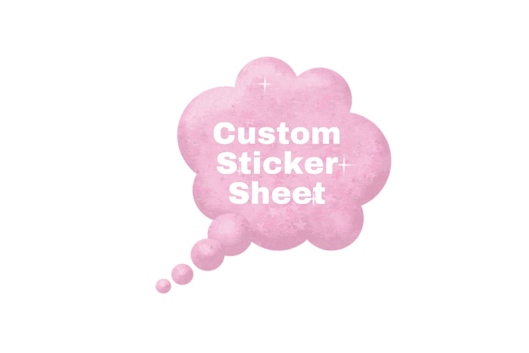 Custom Stickers- 1 Sticker Page - Etsy