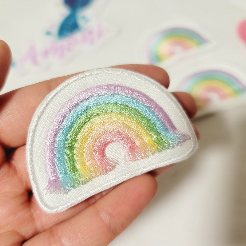 Rainbow Iron on Patch - Etsy
