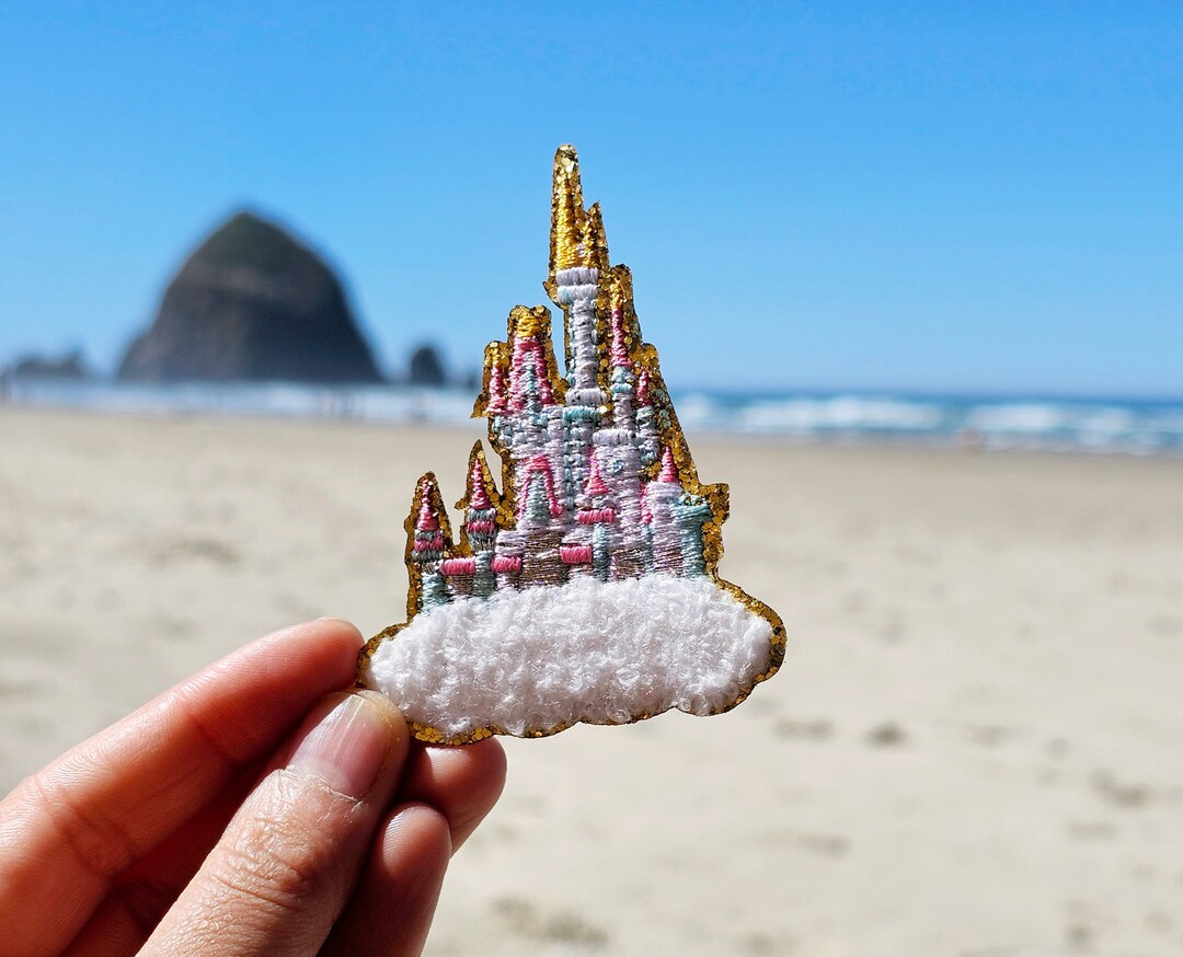 Princess Castle Patch Disney Castle Iron on Disneyland Vacation Patches ...