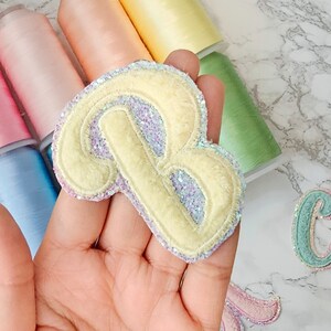 Custom Faux Chenille Embroidery Iron-on Applique Patch Monogram Single ...