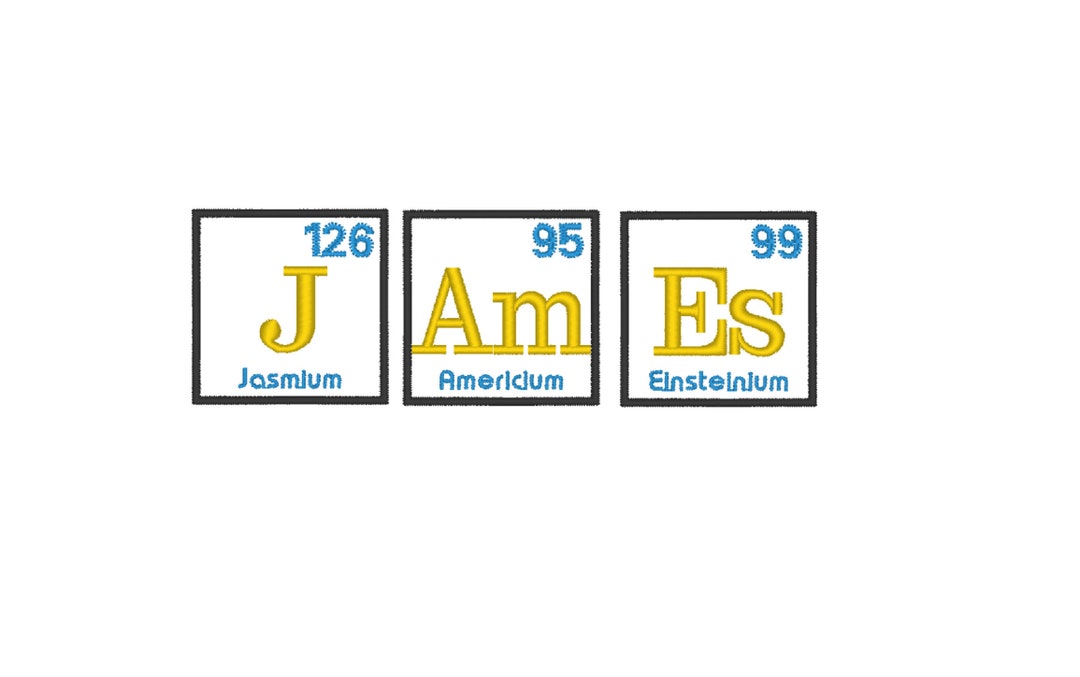 Personalized Name Element Patches, Custom Science Gift - Etsy