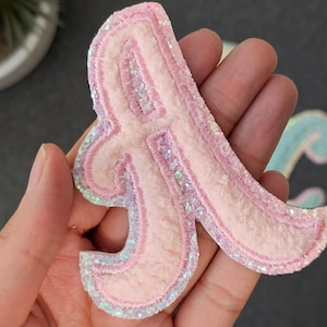 Custom Faux Chenille Embroidery Iron-on Applique Patch Monogram Single ...