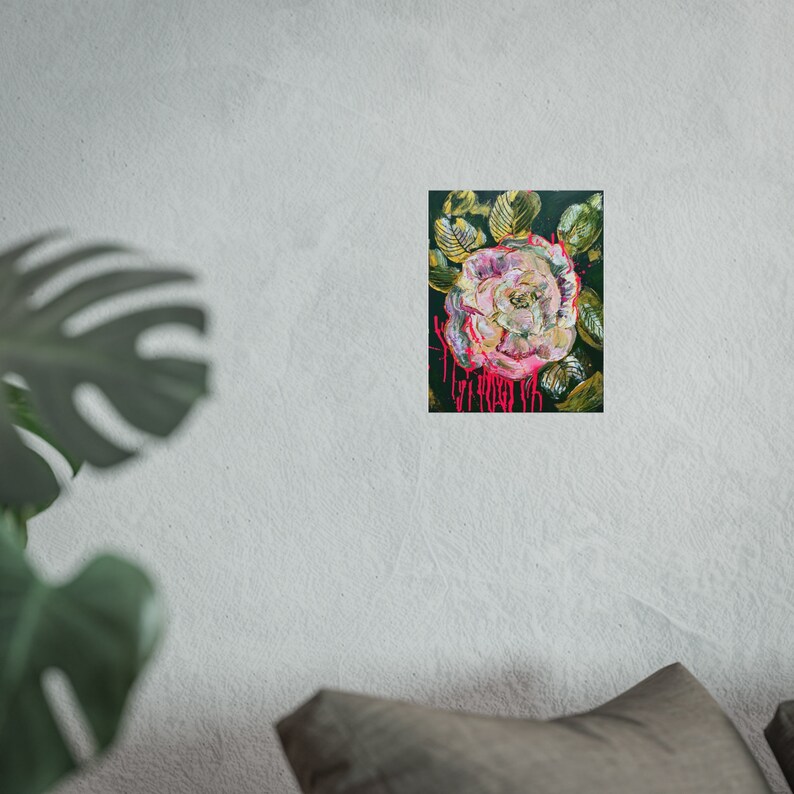 Gardenia Print Gardenia Painting Abstract Flower Painting Flower Print ...