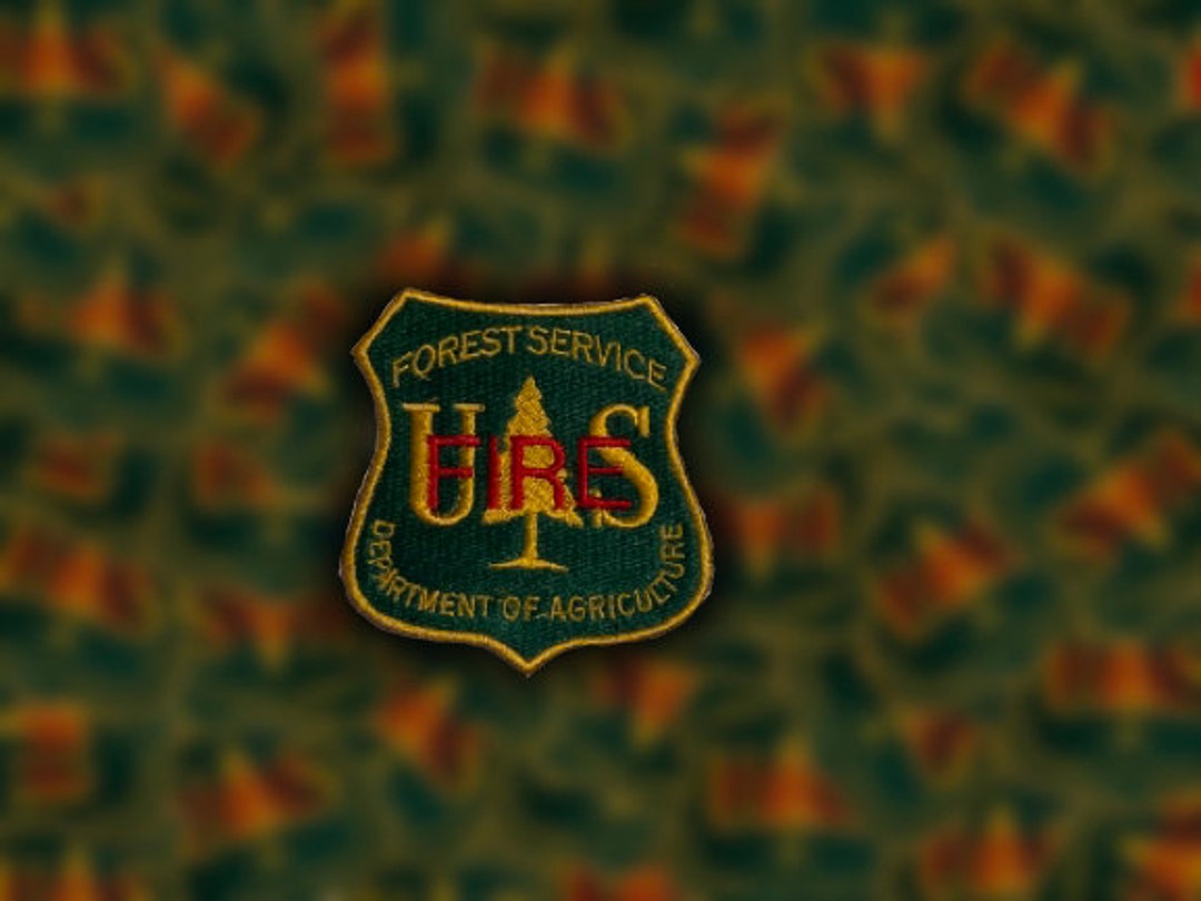 US Forest FIRE Service Department of Agriculture Embroidery Patch - Etsy