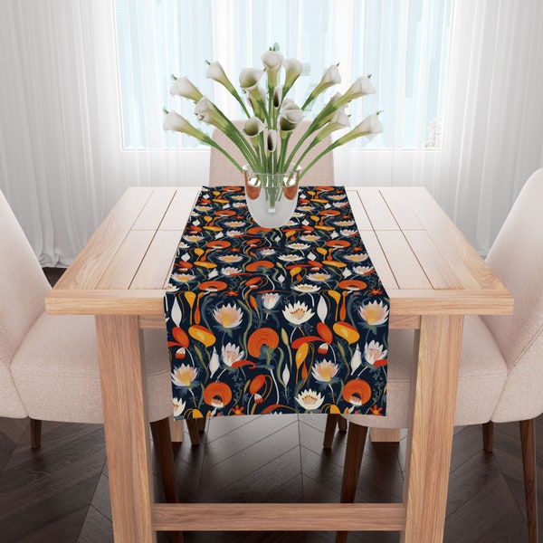 Navy Table Runner - Etsy