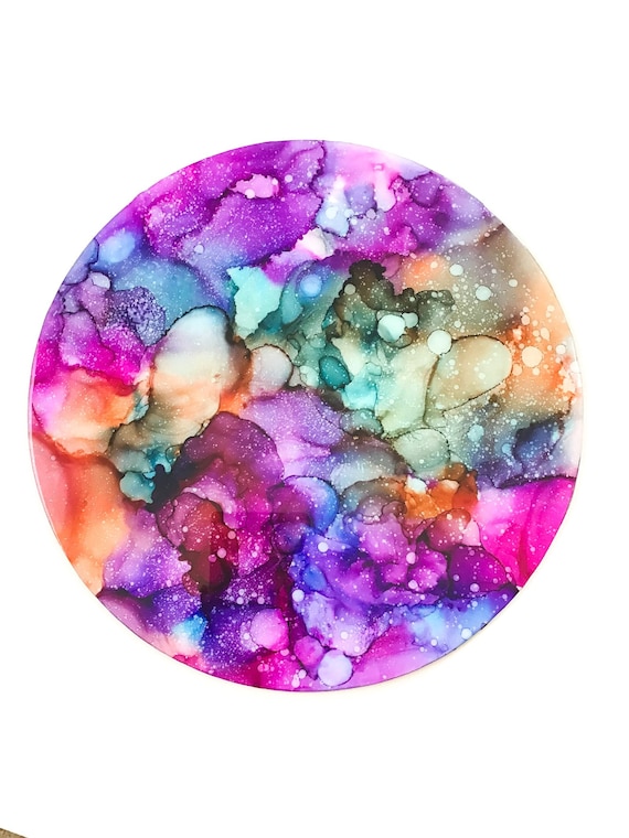 Alcohol Ink Art Wall Decor Wall Decor Colorful Art | Etsy