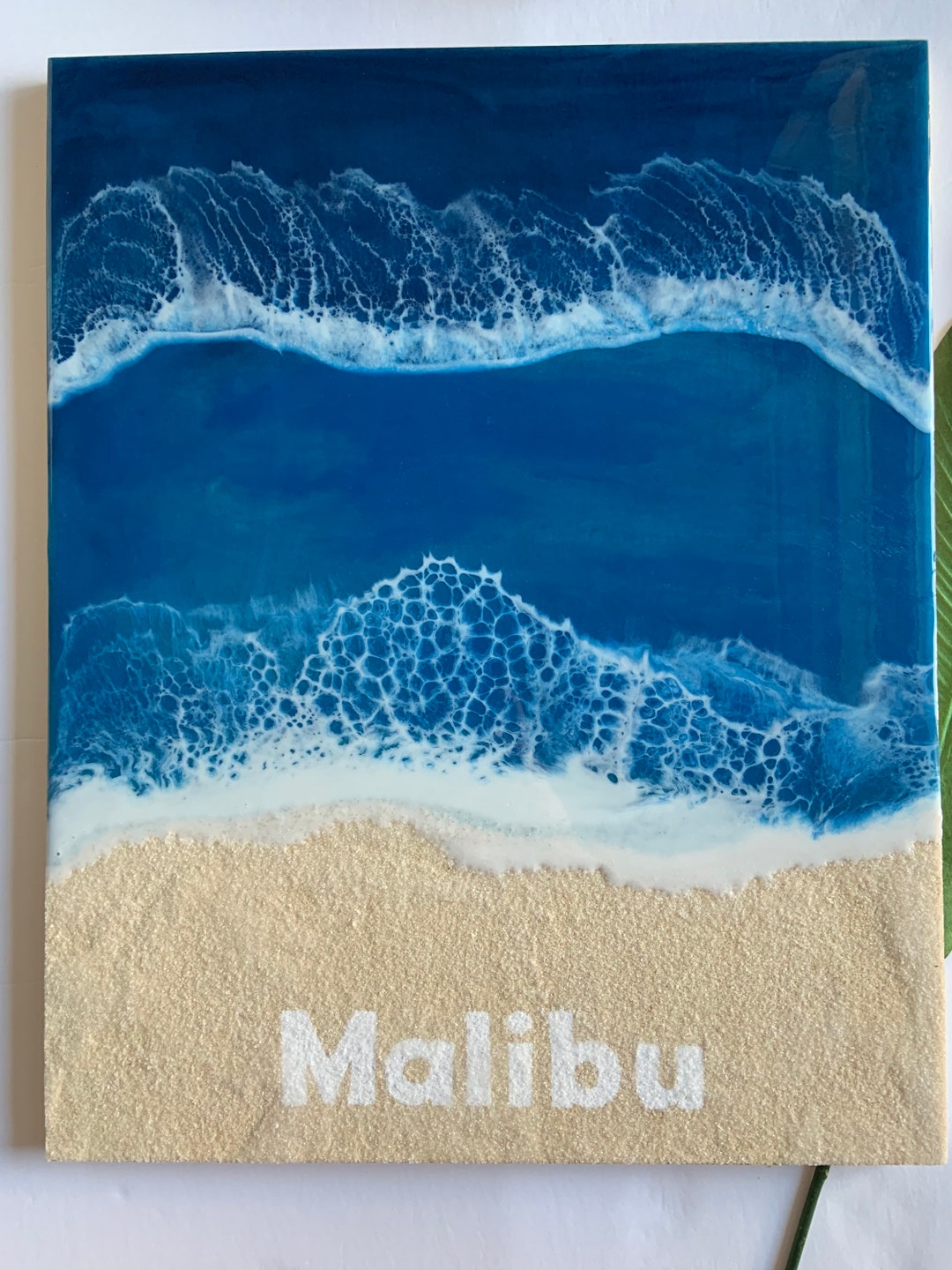 Epoxy Art | Resin Beach | Coastal Theme | Ocean Waves | Beach | Wall ...