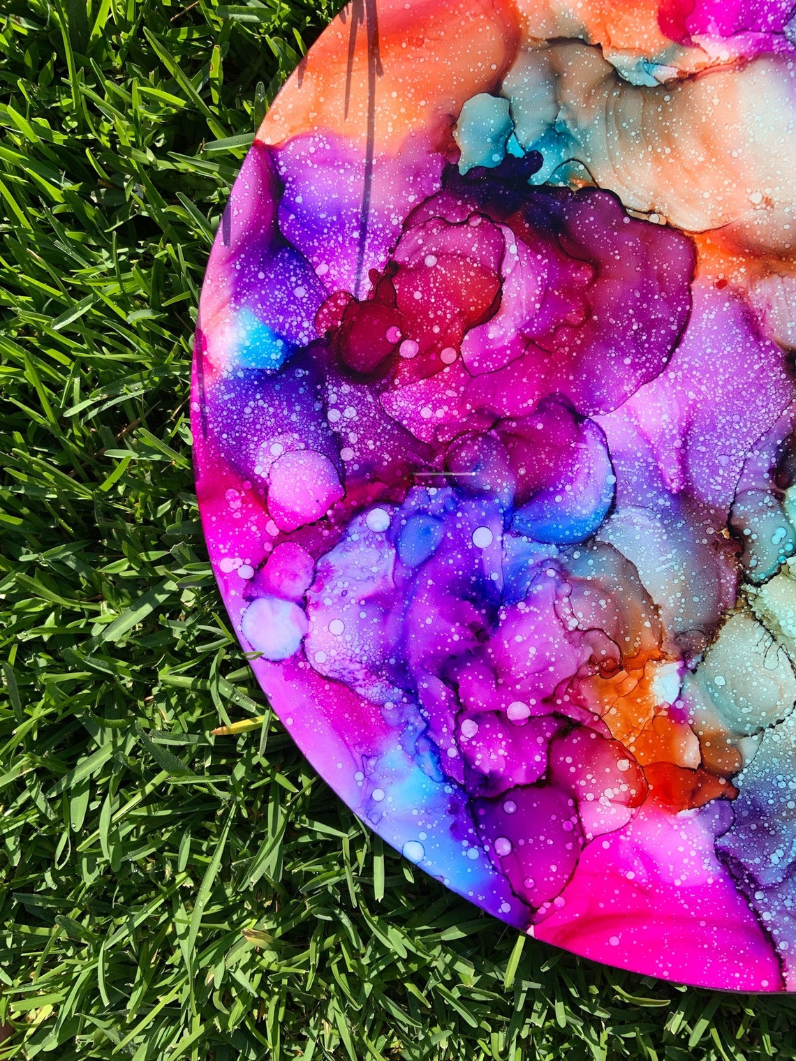 Alcohol Ink Art Wall Decor - Wall Decor - Colorful Art- Resin Art ...