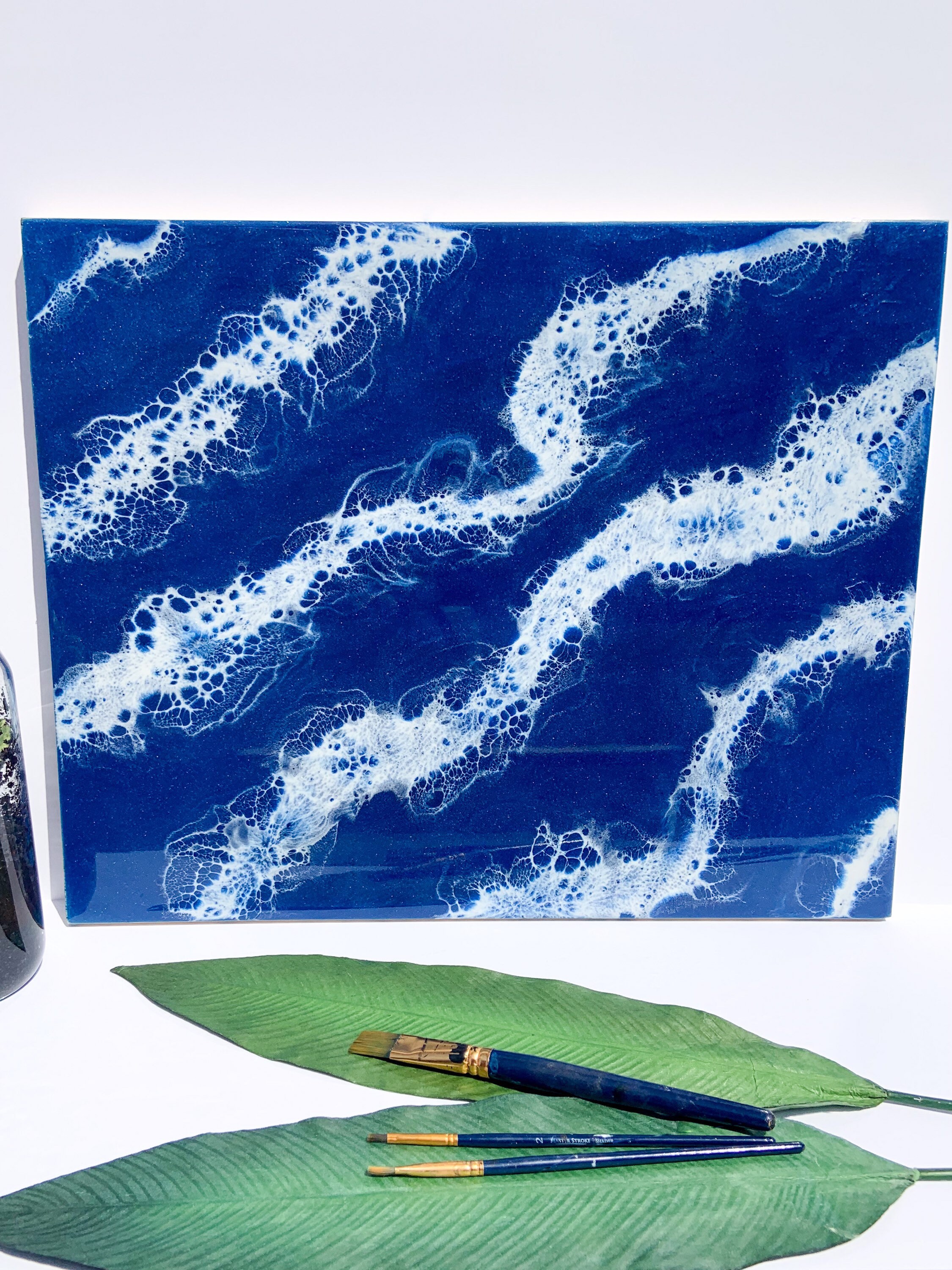 Epoxy Art Resin Beach Coastal Theme Ocean Waves - Etsy Canada