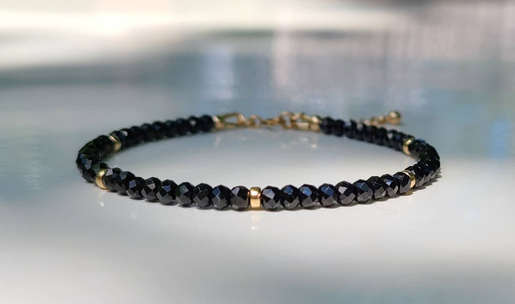 Spinel Bracelet, Gold Filled, Minimalist Bracelet, Delicate Bracelet ...