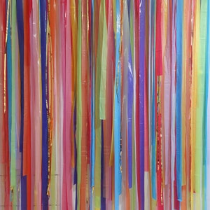 Colorful Streamer Backdrop, Fiesta Party Decor, Wedding Ceremony ...
