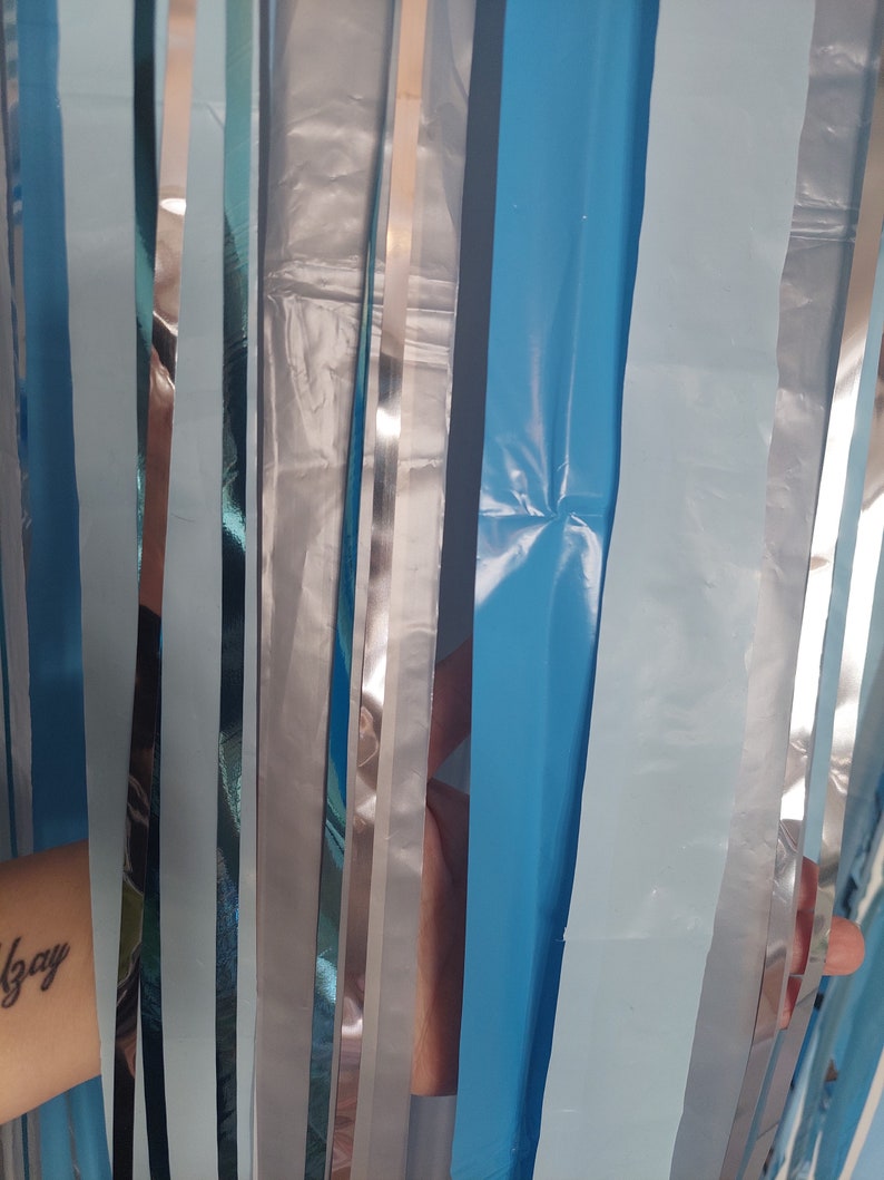 Blue Fringe Backdrop: Boy Birthday Party Photo Decor - Etsy