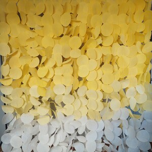 Yellow Ombre Paper Circle Garland: Party Backdrop Decoration - Etsy