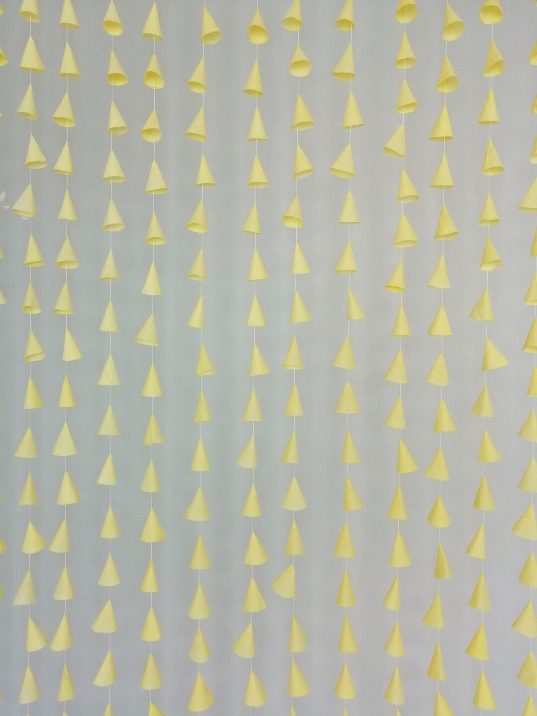 Yellow Paper Cone Garland: Sunshine Party Backdrop, 7ft X 5ft - Etsy