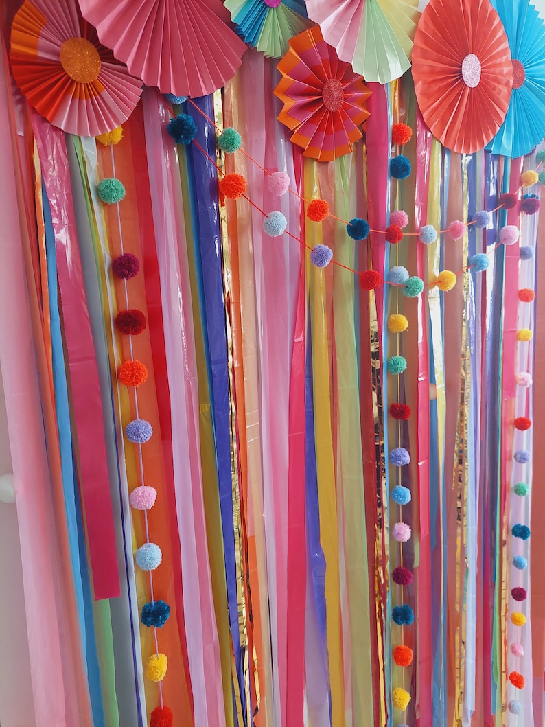Fiesta Fringe Backdrop, Birthday Party Streamers, Mexcian Party ...