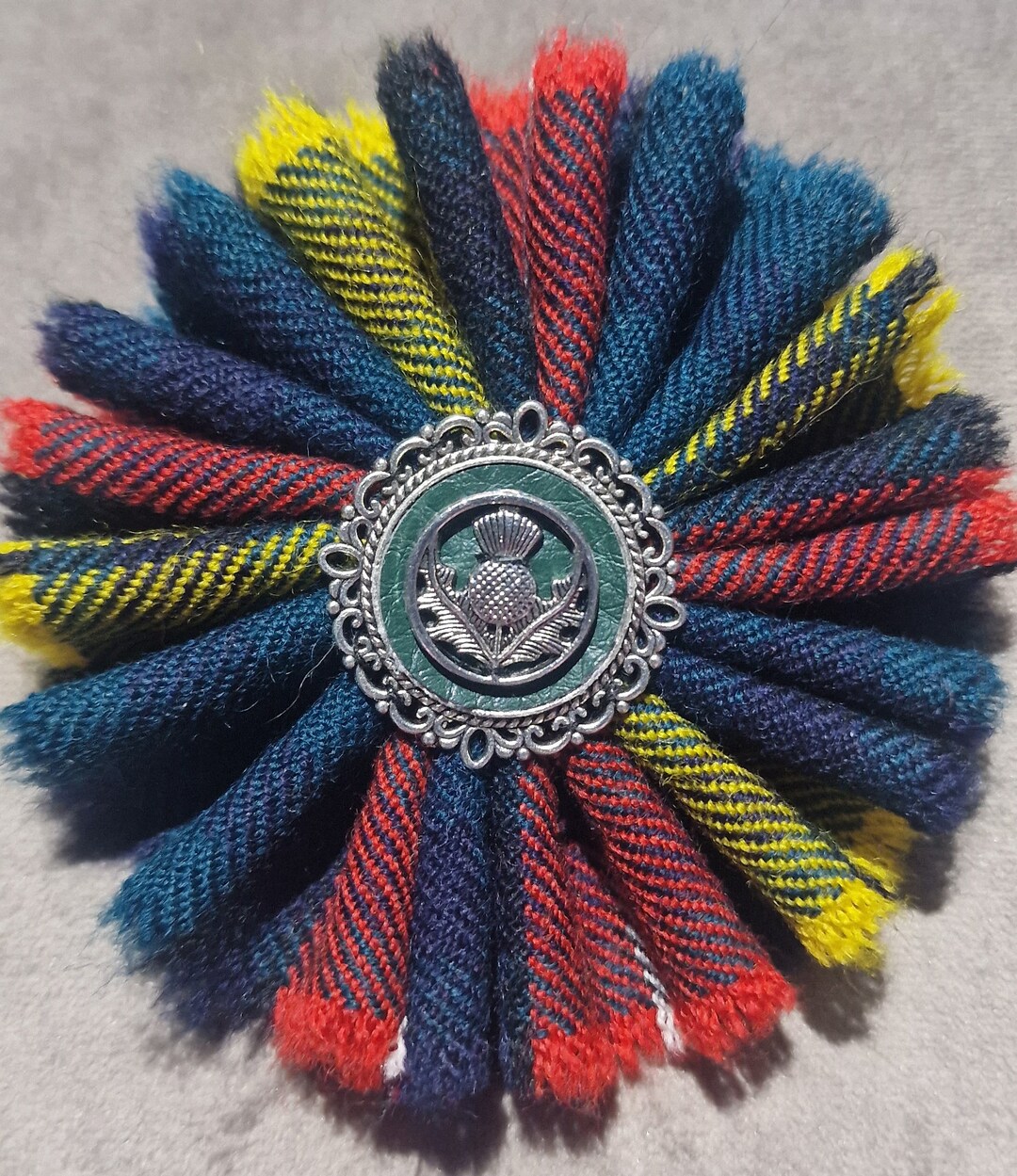 Buchanan Logan Scottish Pure Wool Tartan Brooch From Scotland. - Etsy