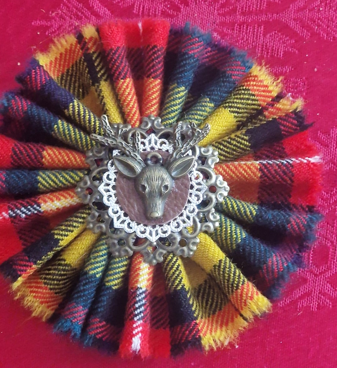 Buchanan Logan Scottish Pure Wool Tartan Brooch Corsage Pin From ...