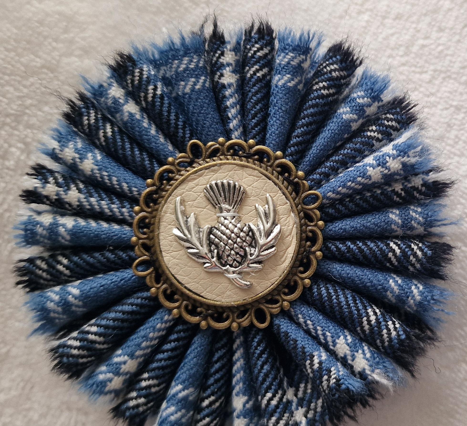 Clark Ancient Scottish Tartan Brooch - Etsy